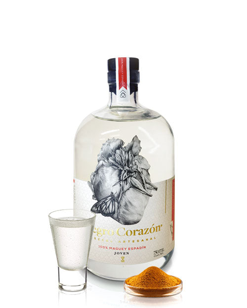 MEZCAL NEGRO CORAZON ESPADIN 750 ML – Vinos la Favorita